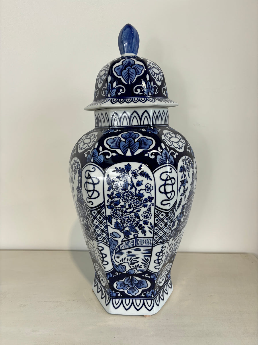 Deep Blue and White Temple Jar – Society House