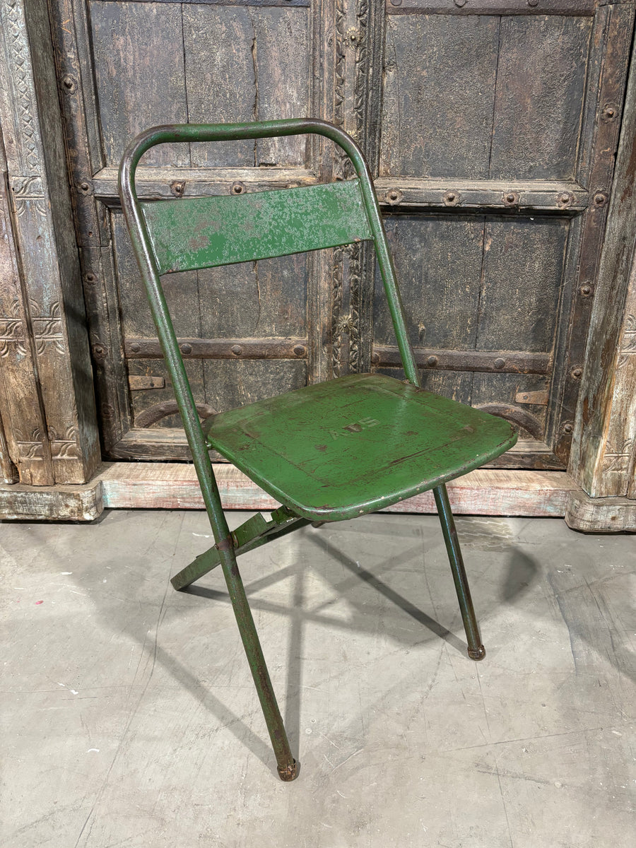 Reclaimed Metal Folding Chairs – Society House
